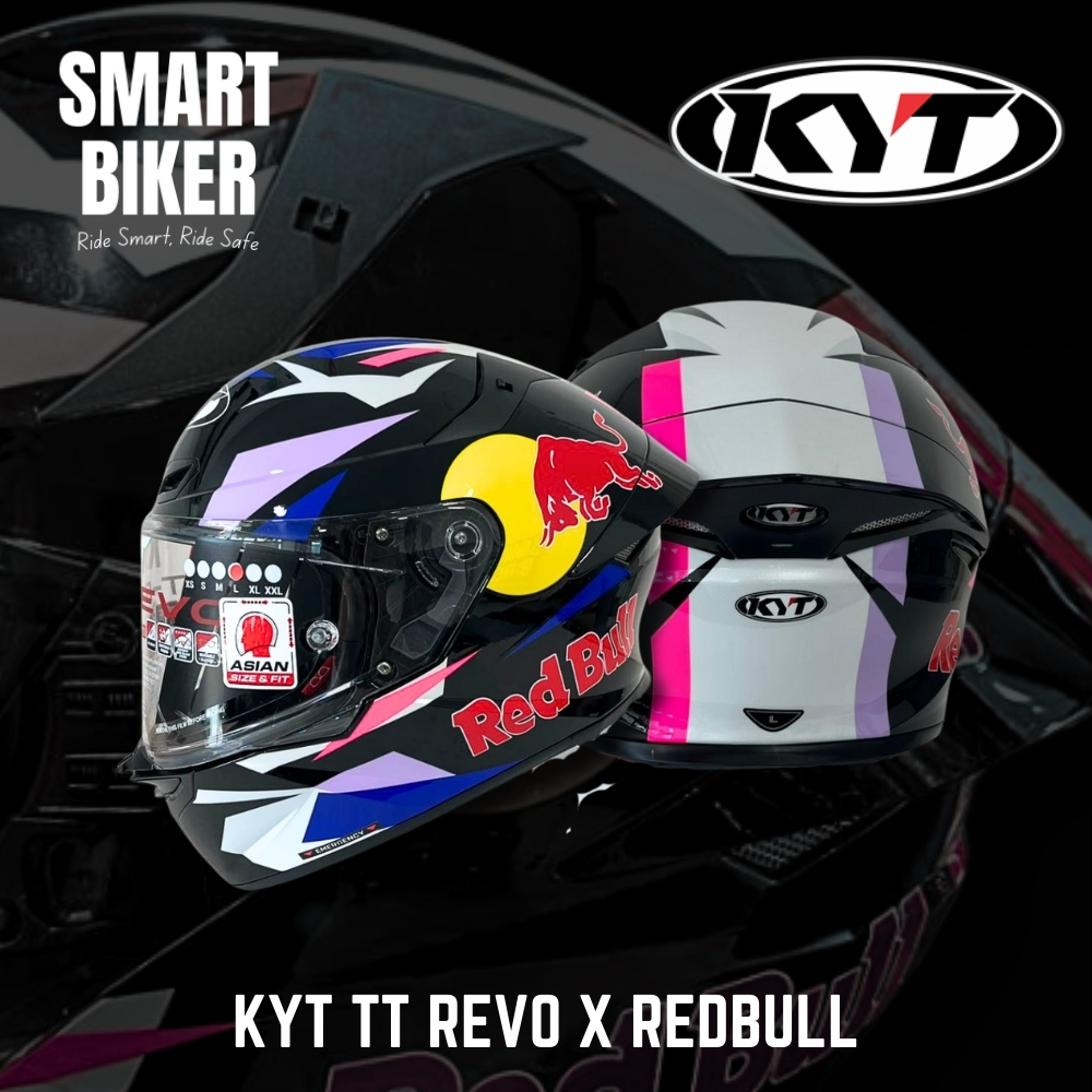 KYT RED BULL (Ready Stock) KYT TTR Jet TT Revo X Red Bull Limited ...
