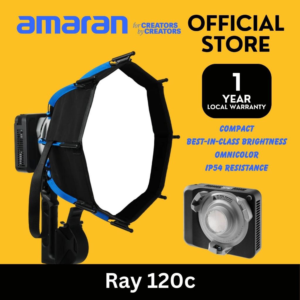 READY STOCK [NEW] amaran Ray 120c [Best-in-Class 120w Brightness ...