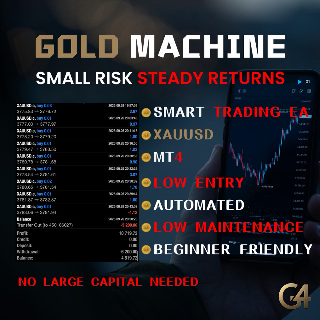 GOLD Machine Robot EA XAUUSD Trading Account Management Program ...