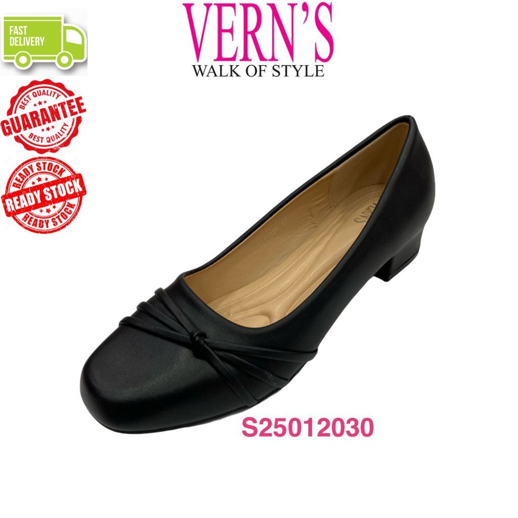 VERN'S Ladies Work Black Shoe S25012030 RM89.99/OFFICE SHOE/PEJABAT ...