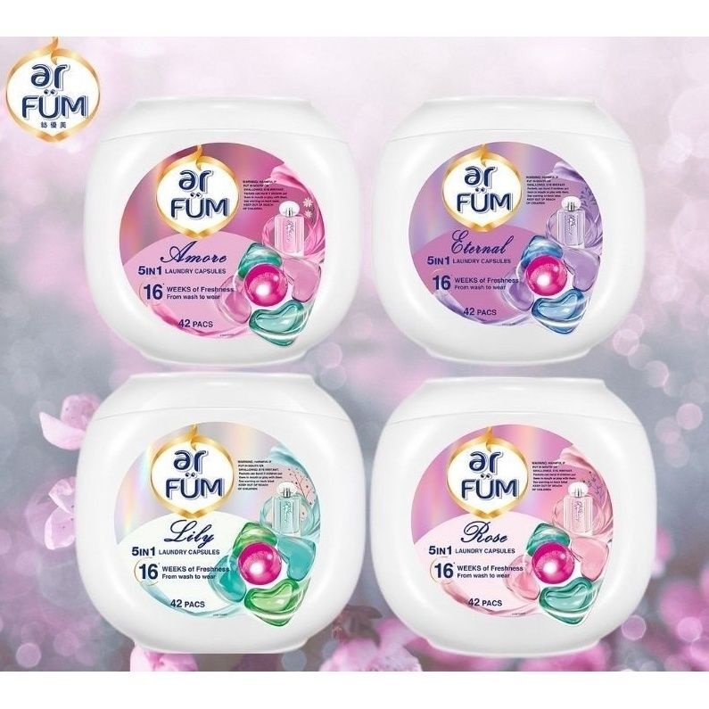 arFUM 5 In 1 Laundry Capsules 1(2g x 36pcs) | Shopee Malaysia