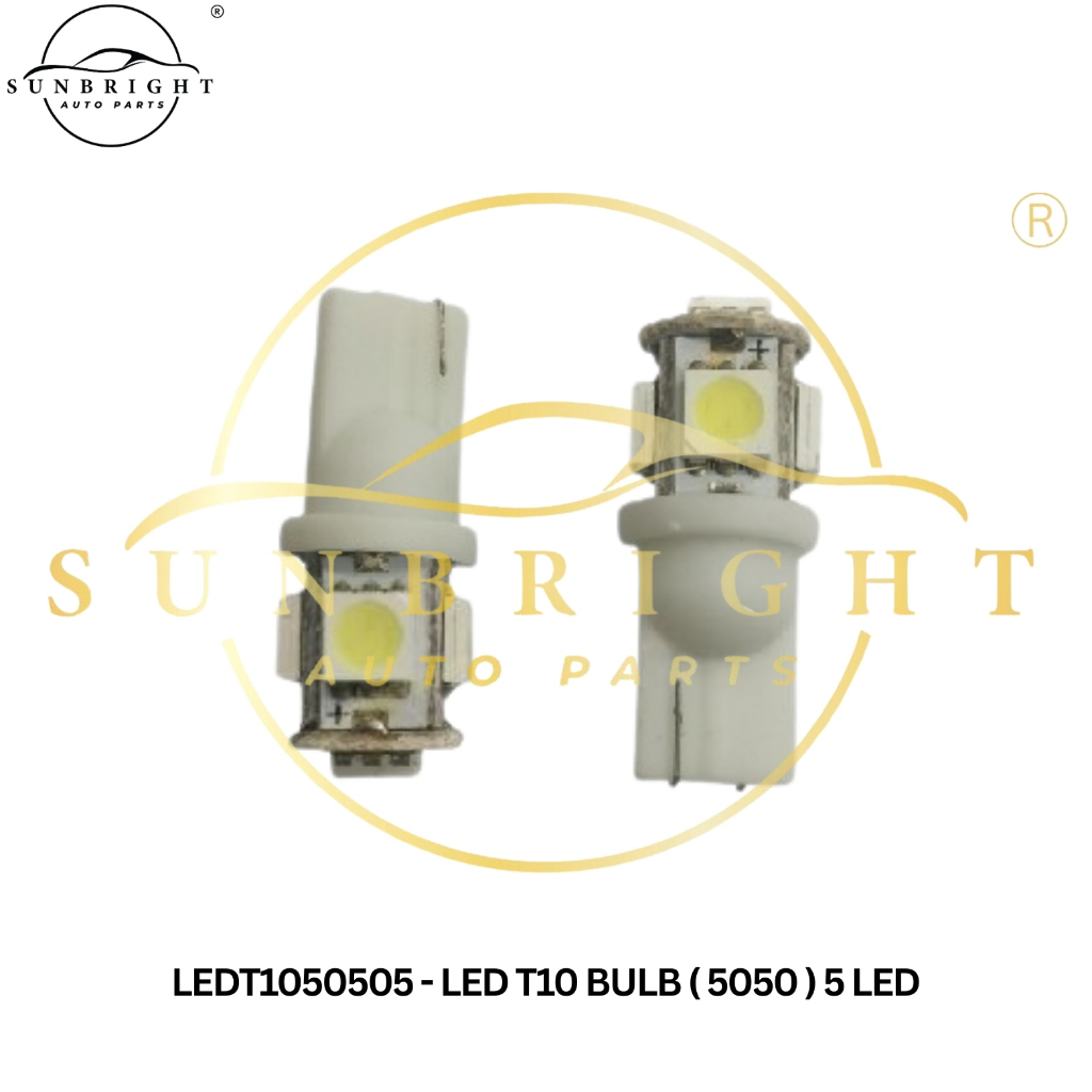 LED T10 BULB ( 5050 ) 5 LED ( ONE PACK / 5PCS ) | Shopee Malaysia