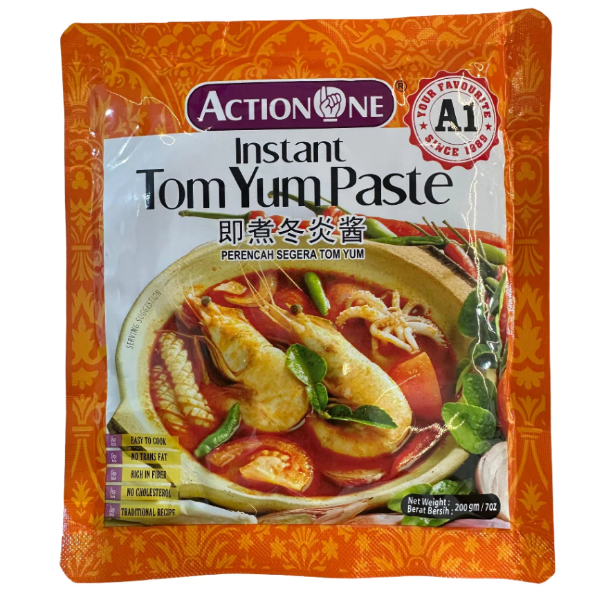 A1/ Action One Instant Tom Yum Paste 200g (Orange Packaging) | Shopee ...