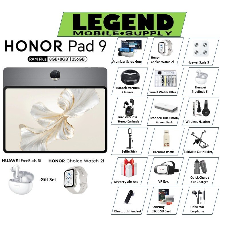 Honor Pad 9 5G | Original Malaysia Set | Shopee Malaysia