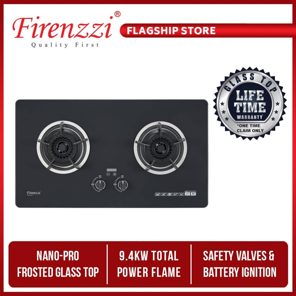 Firenzzi Nano-Pro Frosted Glass Hob with Timer FGH-2255 T | Shopee Malaysia