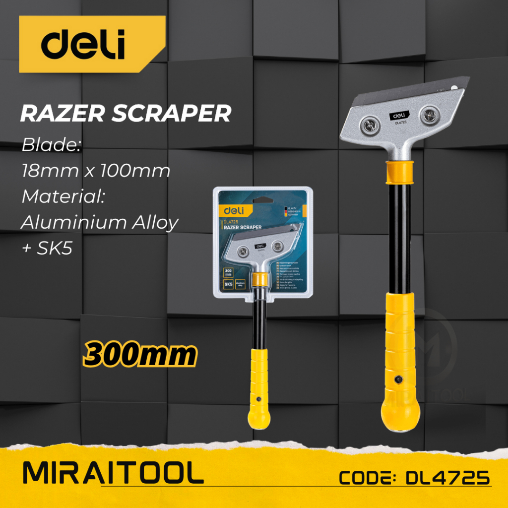 DELI DL4725 Penyodok Pengetam Razer 300mm | Razer Scraper 300mm ...