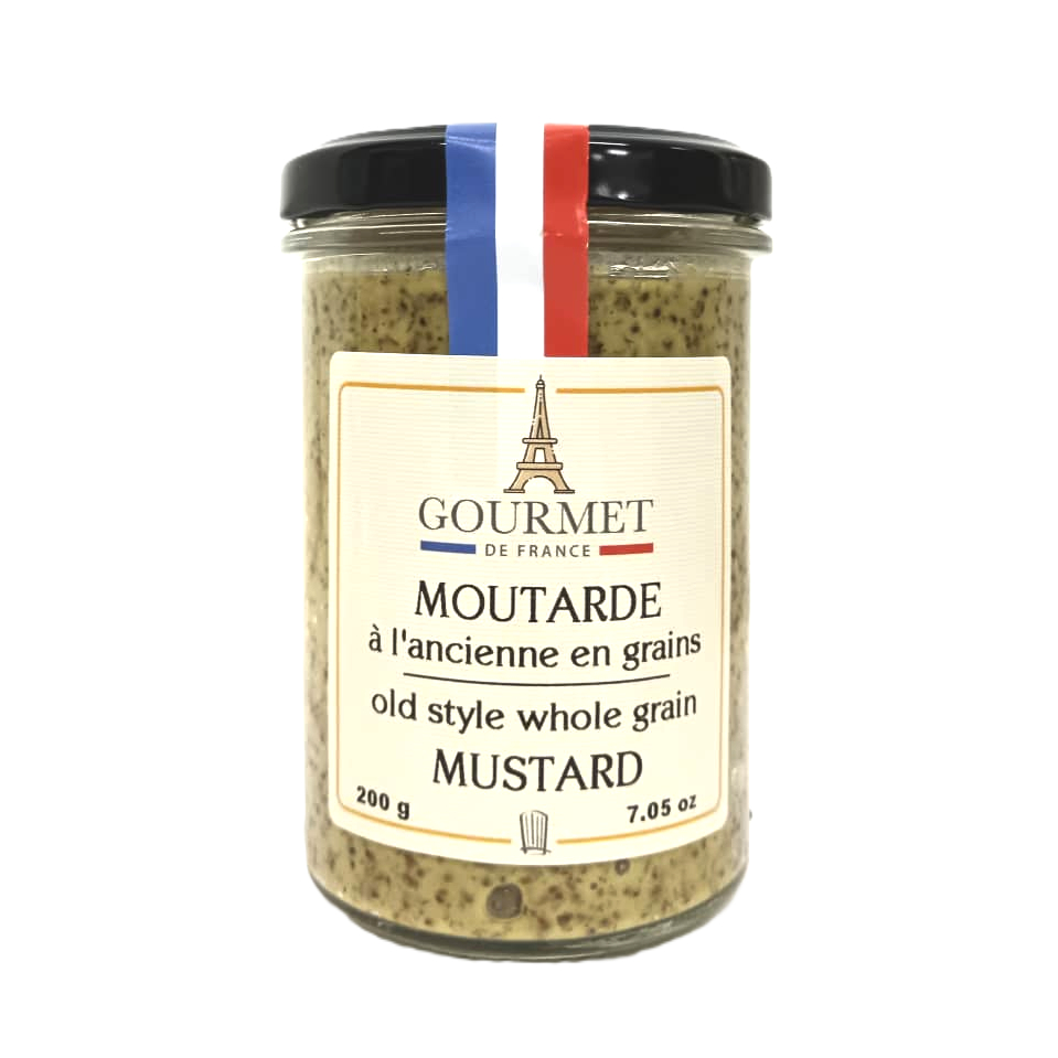 Gourmet De France Whole Grain Mustard 200gr - Halal | Shopee Malaysia