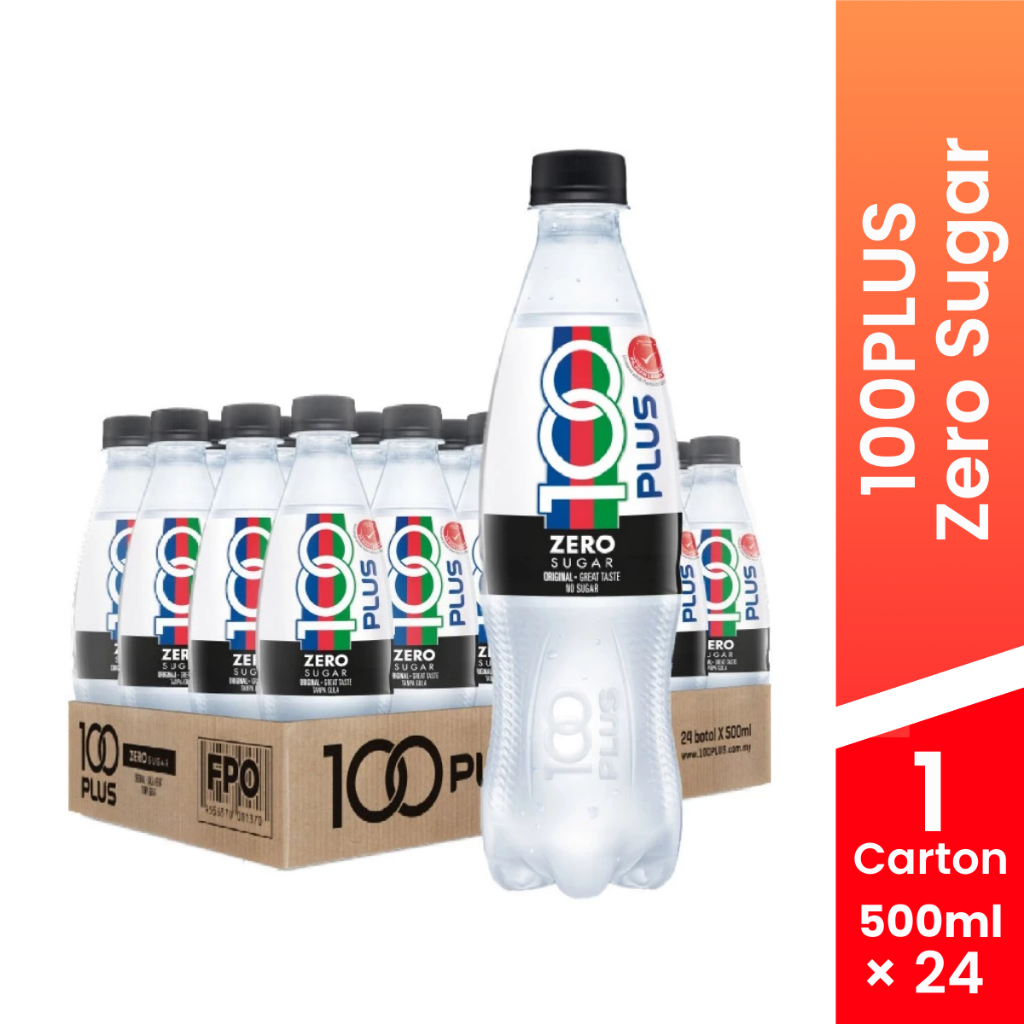 100PLUS 1 Carton - 500ml × 24 bottle (Original / Reduce Sugar / Zero ...