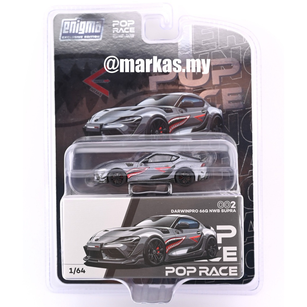 POP RACE X ENIGMA 1/64 PRE002 DARWIN PRO 66G NWB SUPRA A90 GREY ...