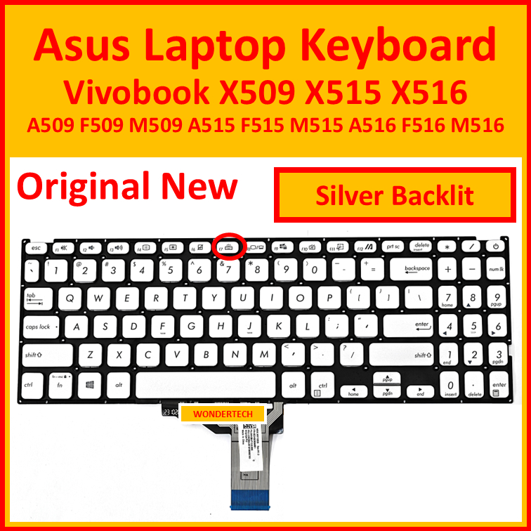 Asus Vivobook X509 X515 X516 Laptop Keyboard A509 F509 M509 A515 F515 ...