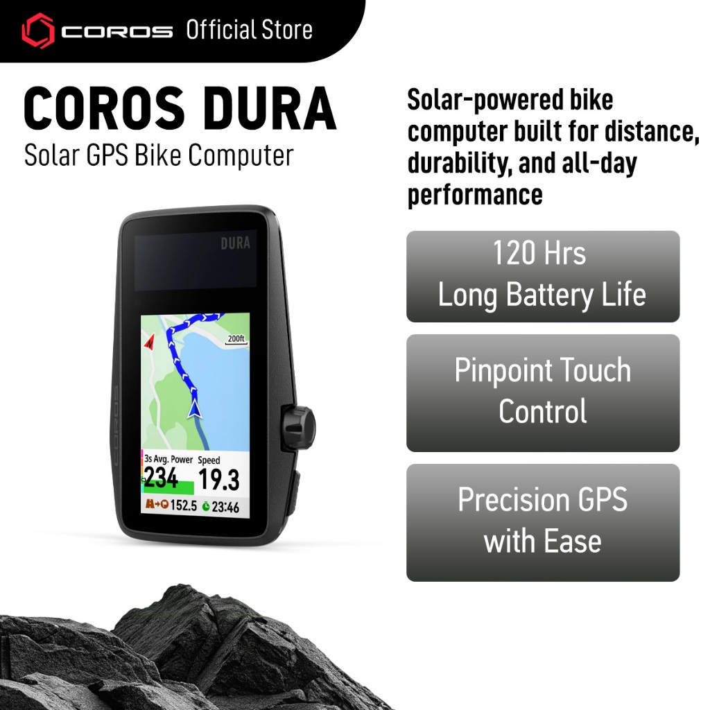 COROS DURA Solar GPS Bike Computer | Shopee Malaysia