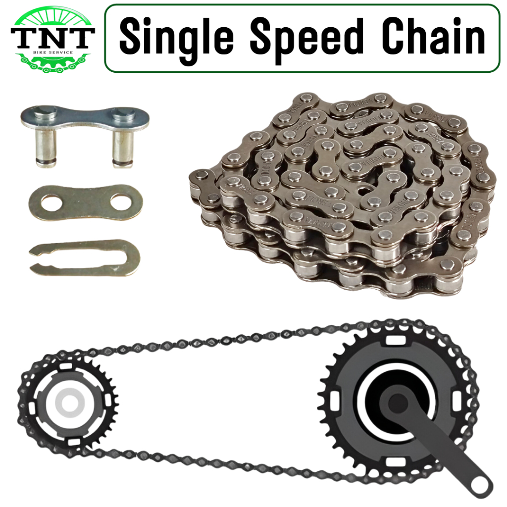 Bicycle single speed chain 98 links/104 links | Shopee Malaysia