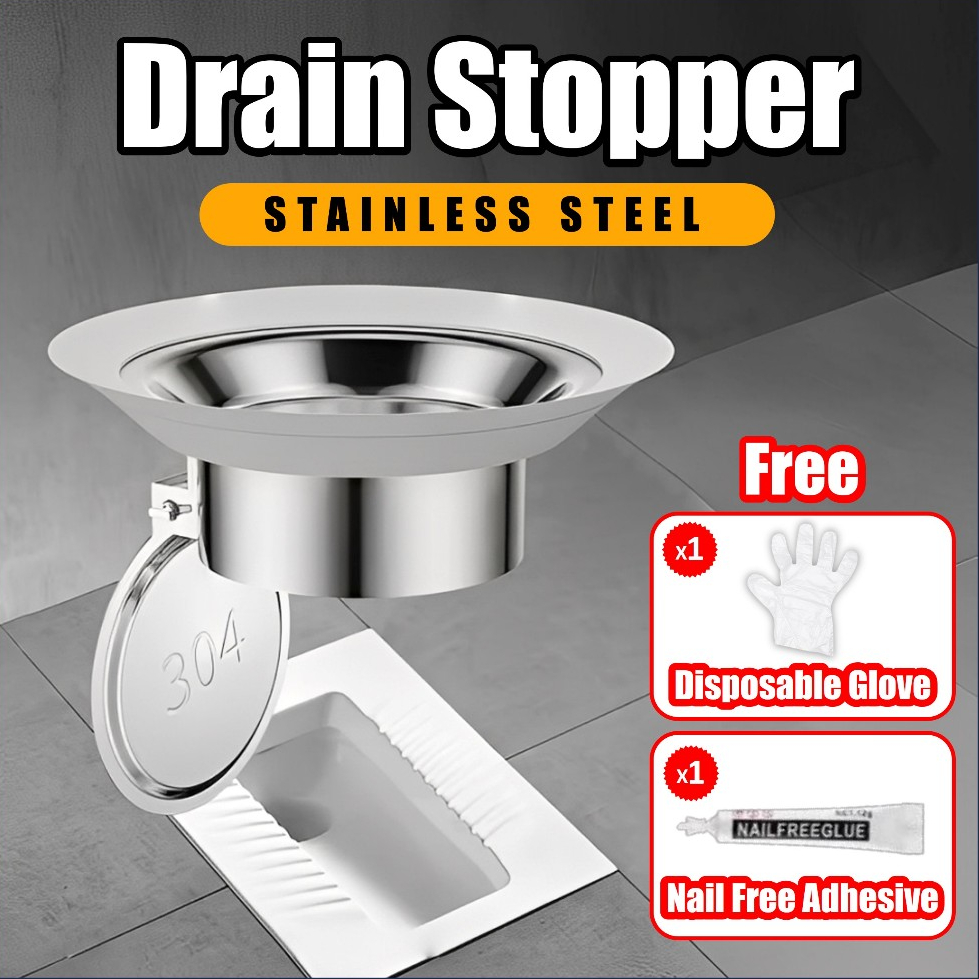 304 Stainless Steel Toilet Drain Oddor Stopper Anti Smell Anti Insect ...