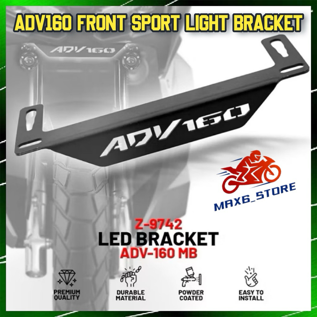 HONDA ADV160 SPOTLIGHT BRACKET SPORT LIGHT LED BREKET ADV 160 SPOTLIGHT ...