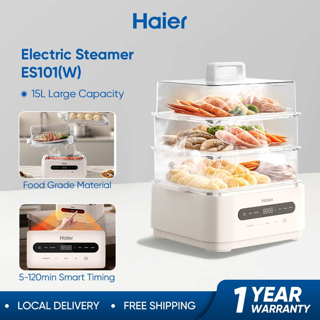 Haier Electric Food Steamer 15L Large Capacity Multifunction Cooker ...