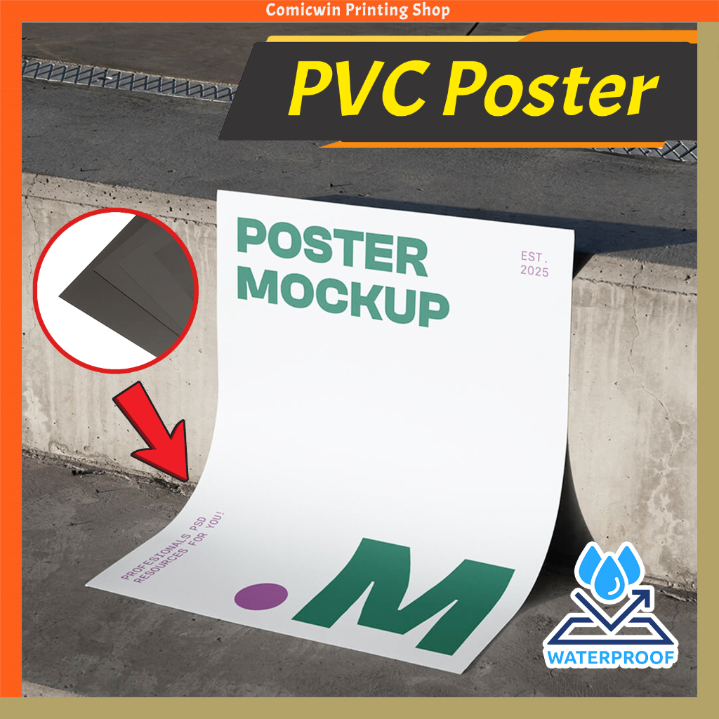 Custom Print Poster (1mm Thick) Soft PVC Board, Waterproof Poster ...