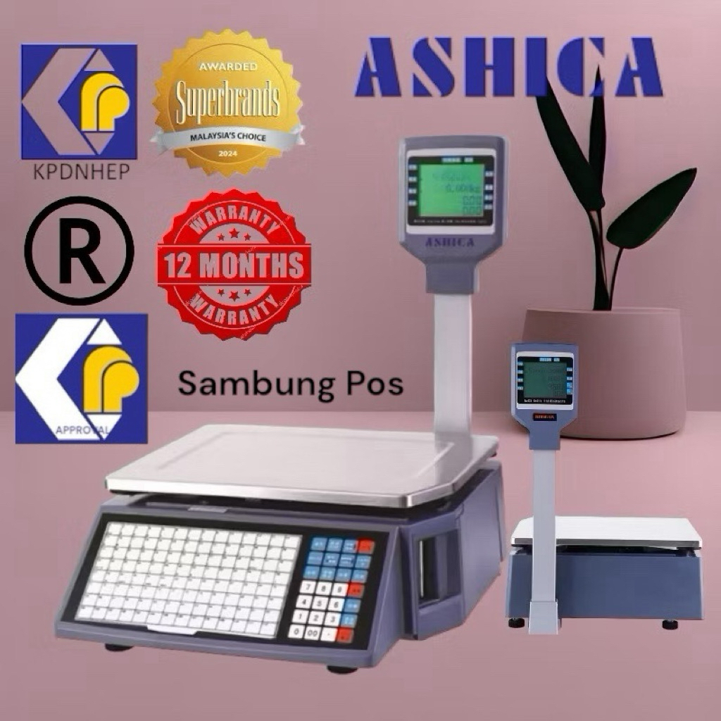ASHICA LABEL SCALE TIMBANG KRIS JENAMA MALAYSIA WARRANTY 12BULAN ...