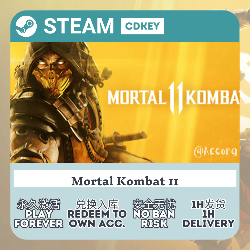 [Steam PC CD KEY] Mortal Combat 11 真人快打11 不可联机 No Online Co-op Redeem ...