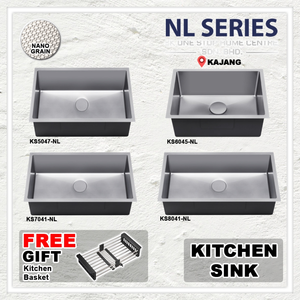 NL SERIES NANOGRAIN Kitchen Sink KS5047 / KS6045 / KS7041 / KS8041 ...