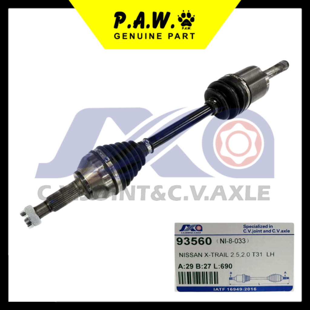 93560 JXA Drive Shaft - Nissan Murano TNZ51 QR25DE 2.5 2WD (NI-8-033 ...