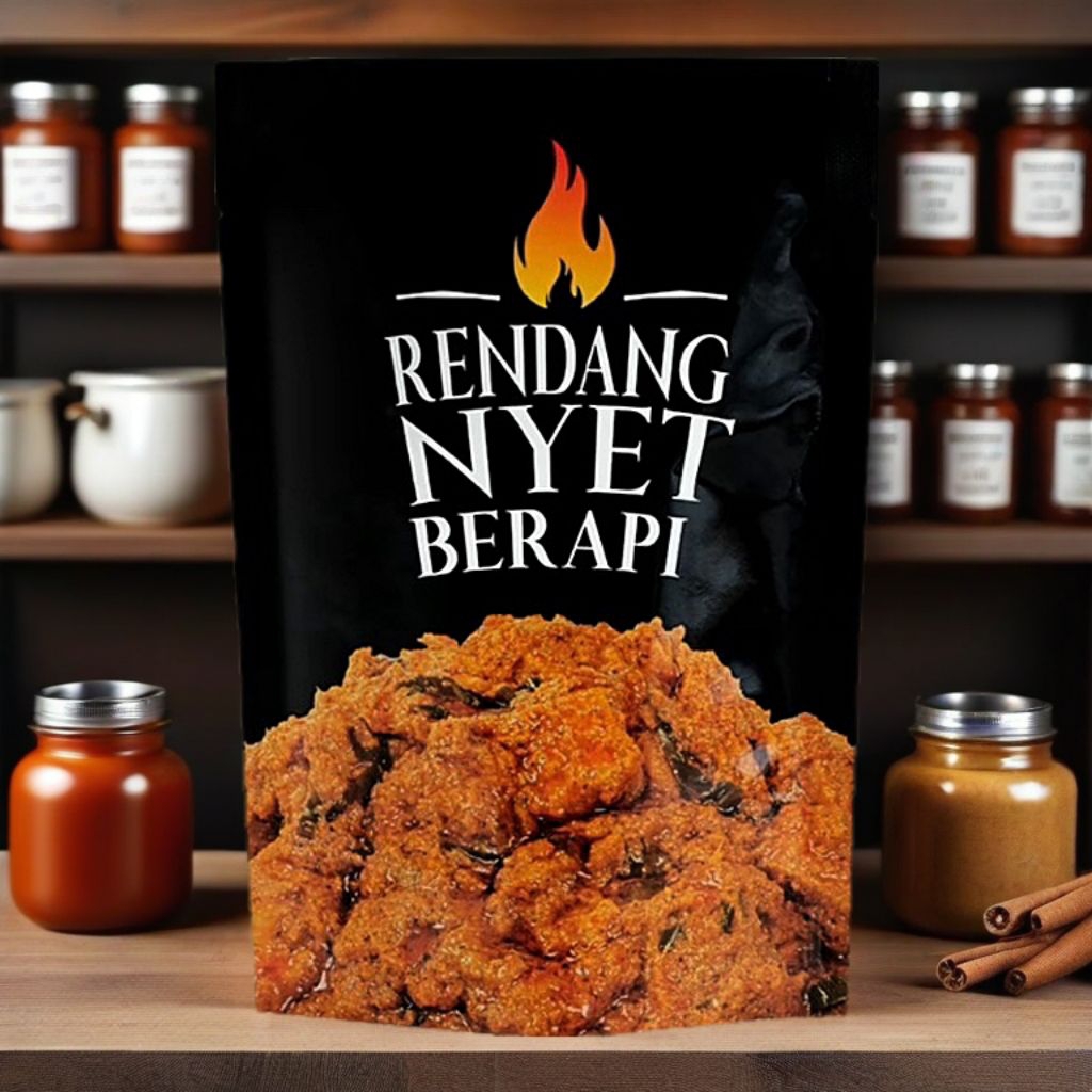 READY STOCK RENDANG NYET BERAPI | DENDENG NYET BERAPI EXTRA PEDAS ...
