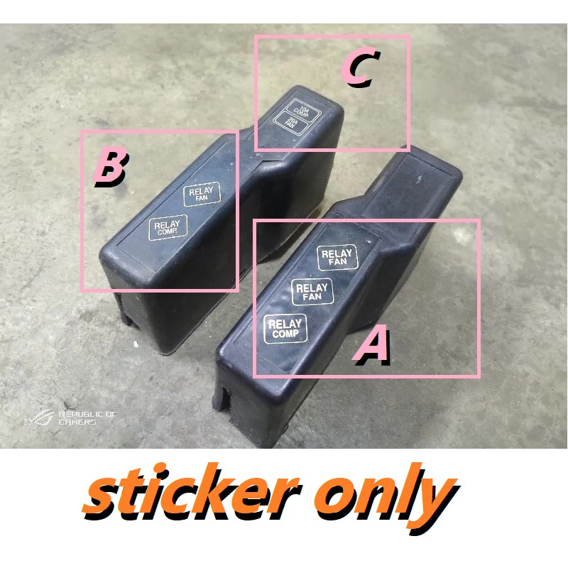 CFS732 Proton Wira Satria Arena Putra and similar Under Hood Stiker ...