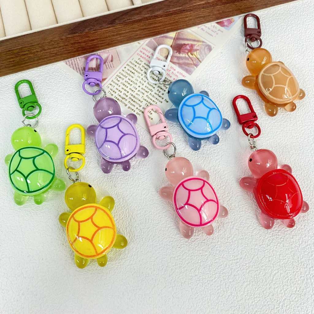 Luminous Turtle Keychain - Mini Tortoise Kuromi Melody Kitty Bag Phone ...