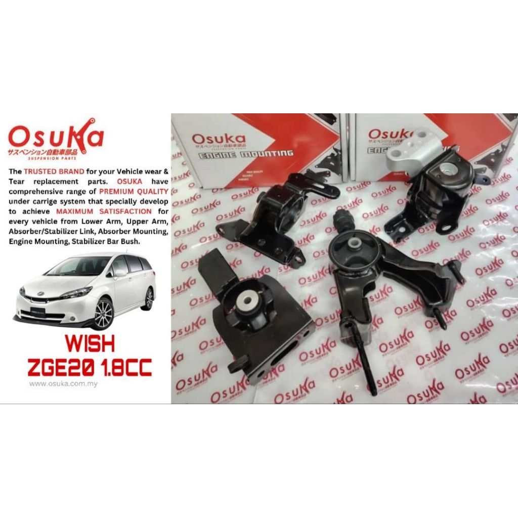 OSUKA ENGINE MOUNTING TOYOTA WISH ZGE20 1.8CC | Shopee Malaysia