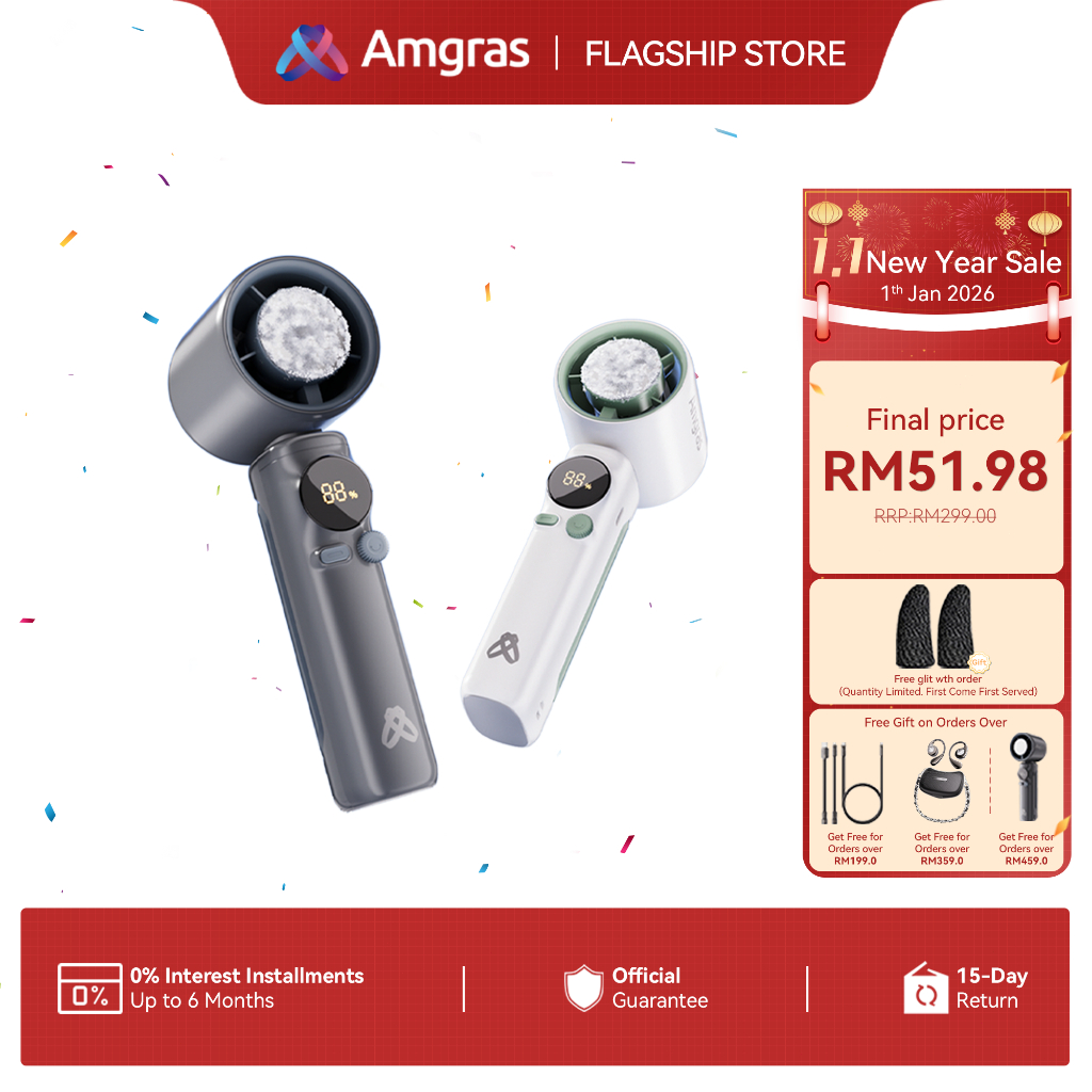 Amgras MetaHeld Fan Pro Portable Turbo Fan High Speed kipas mini fan ...