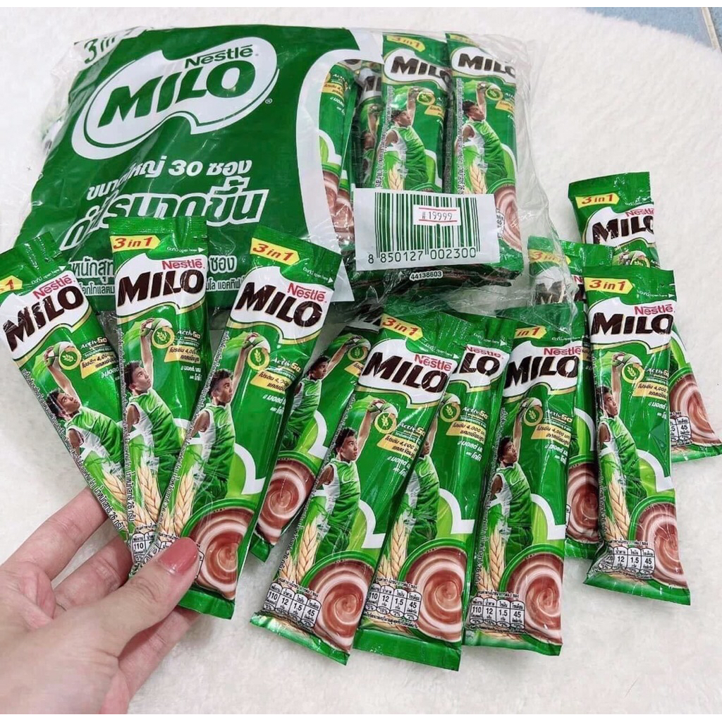 23G X 30PCS 3 in 1 MILO CHOCOLATE MALT BEVERAGE POWDER READY TO DRINK ...