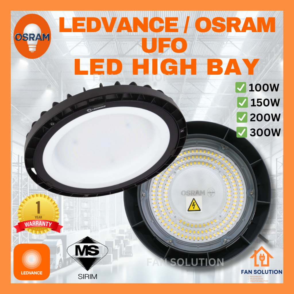 LEDVANCE UFO/OSRAM ENDURA LED ECO LITE HIGHBAY 100W 150W 200W 300W ...