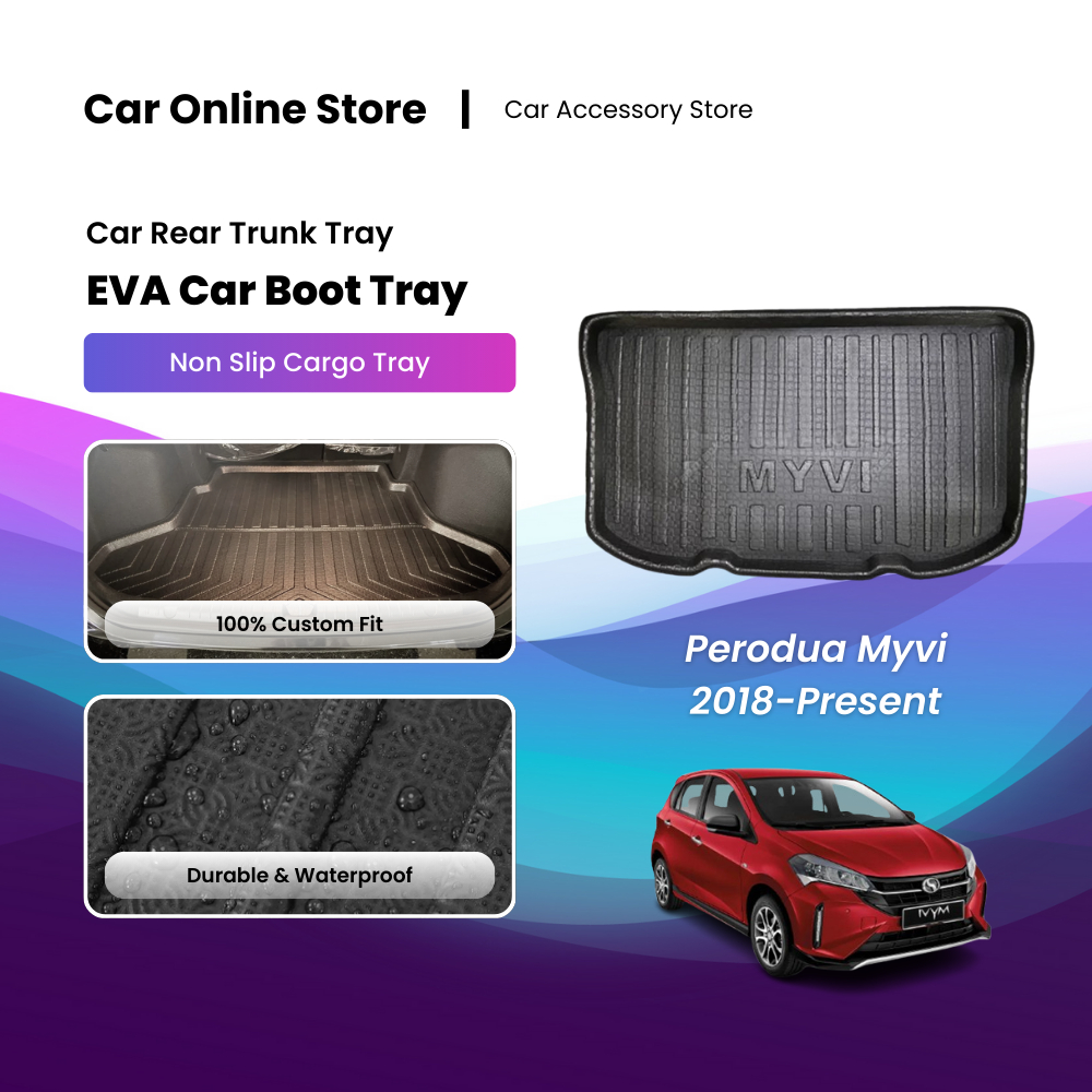 EVA Luggage Boot Cargo Trunk Tray for PERODUA MYVI 2018 - Present ...