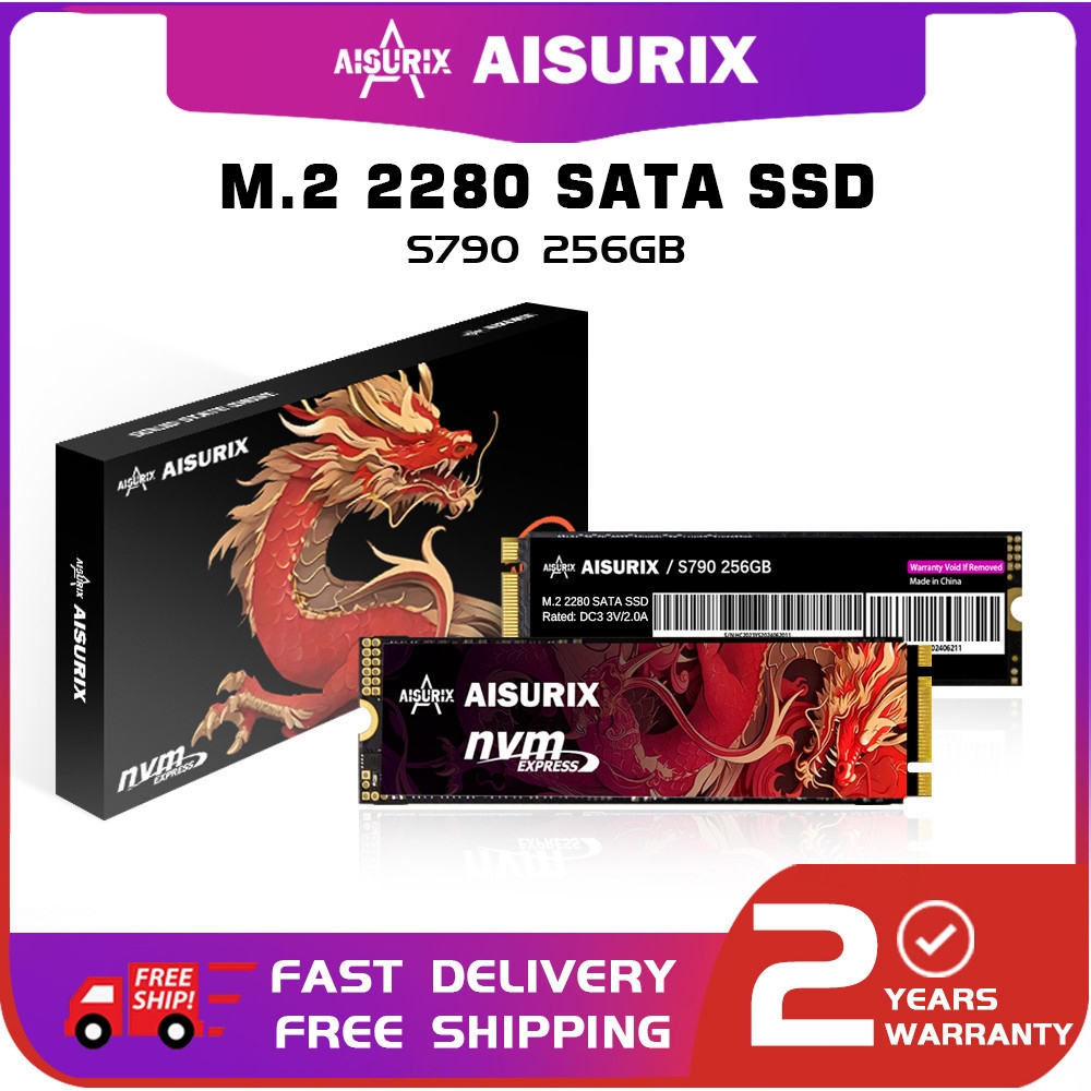 AISURIX 256GB SATA SSD M.2 2280 Internal Solid State Drive For PC ...