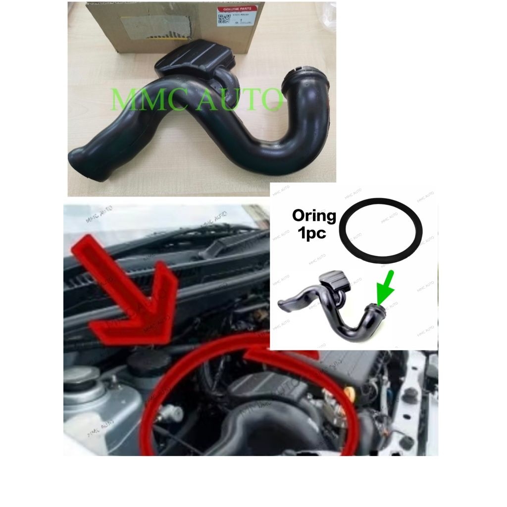 Perodua Viva All Model, Myvi 1.0 Cc Air Cleaner Hose 17881-Bz030 ...