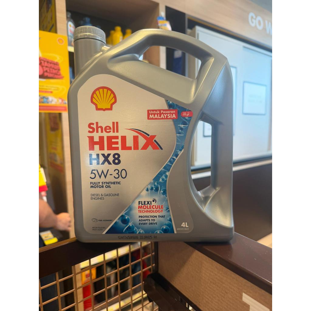 [ORIGINAL ] SHELL HELIX HX8 5W-30 4L *ORIGINAL FROM SHELL MALAYSIA ...