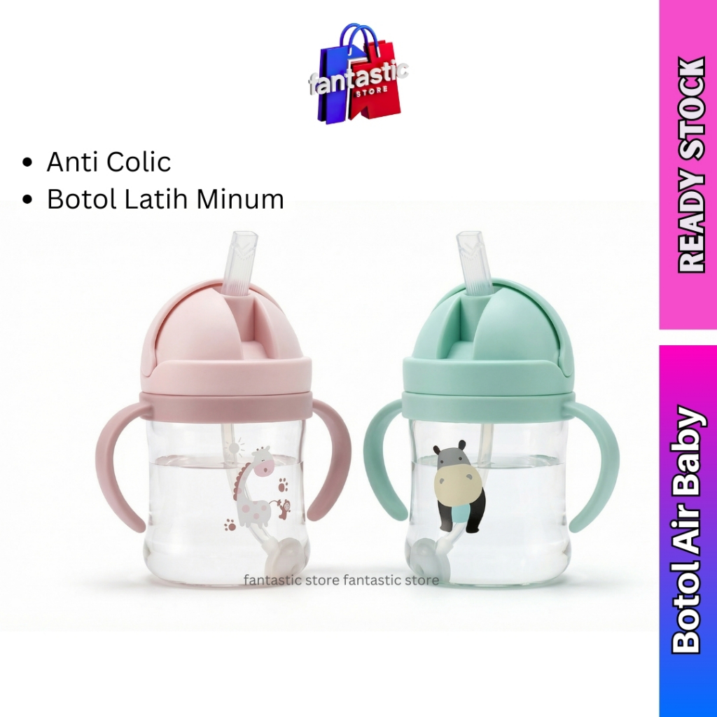 Botol Air Budak Botol Susu Baby Bottle Feeding Straw Botol air baby ...