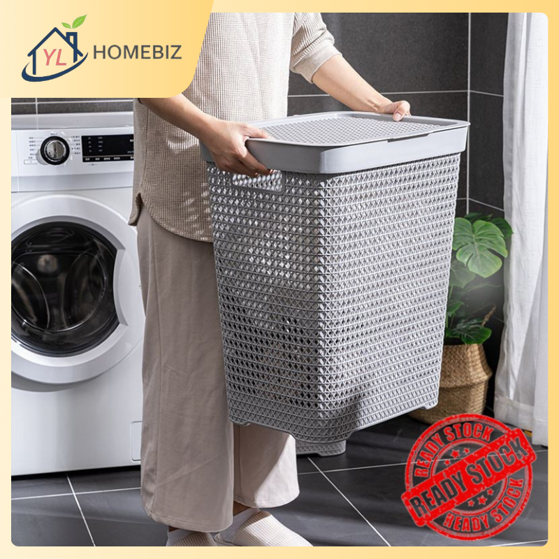 Bakul Dobi Jepun 45L/60L Dengan Penutup | Bakul Plastik Serbaguna ...