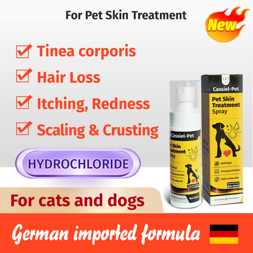 Cassiel Pet Antifungal Wound Spray For Itching, Ringworm, Mange for ...