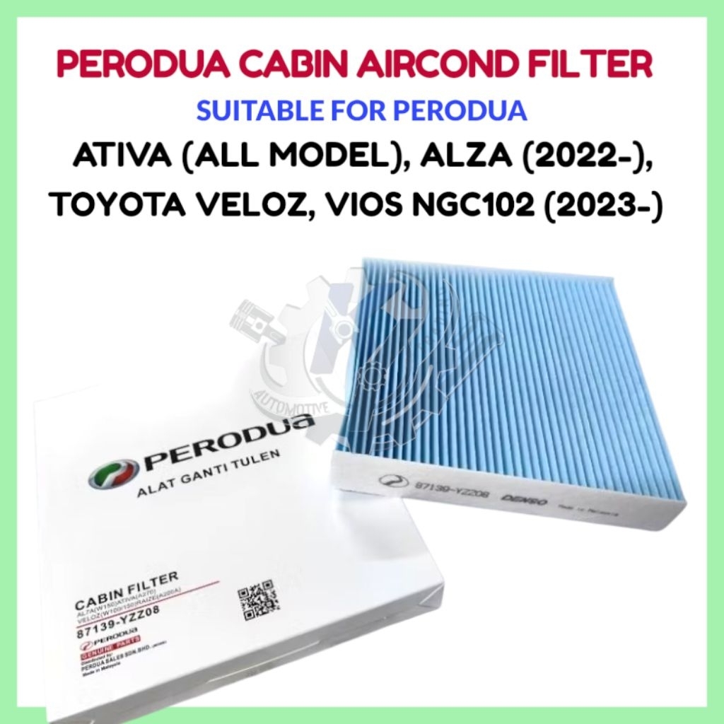 87139-YZZ08 Perodua Ativa Cabin Filter/ New Alza (2022) Aircond Filter ...