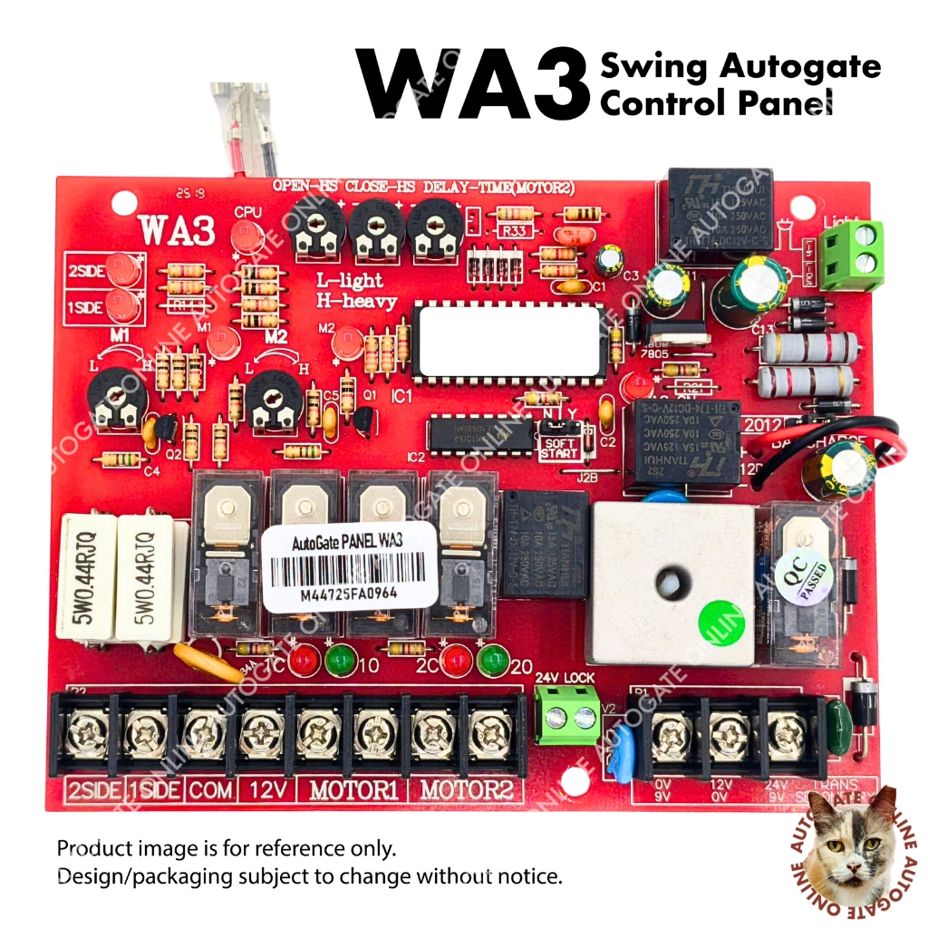 WA3 AUTOGATE SWING / FOLDING GATE CONTROL BOARD PCB PANEL A3 | Shopee ...