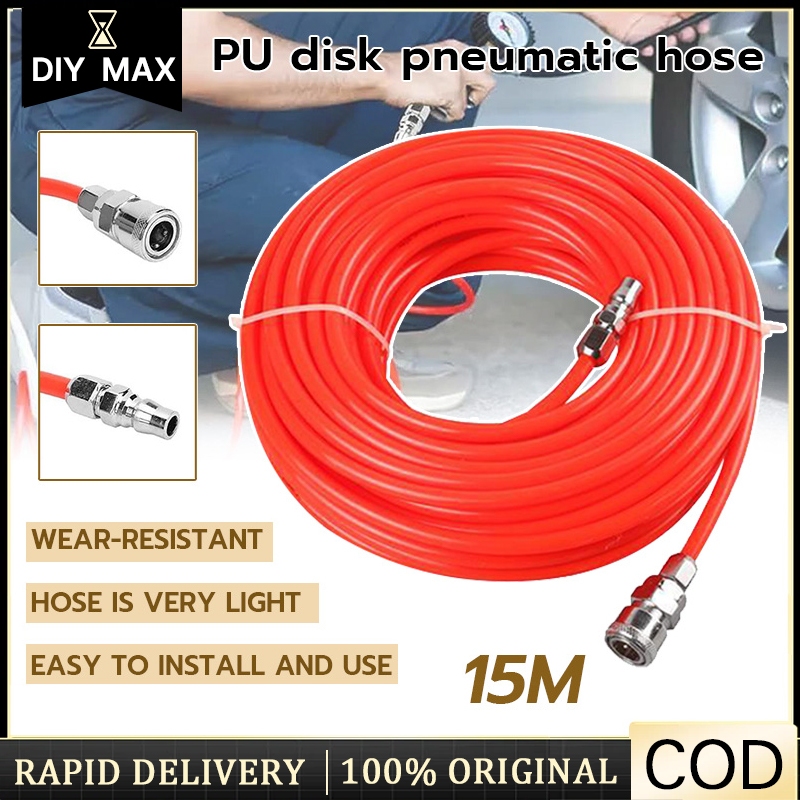 DIY MAX 15M Pneumatic PU Air Spring Hose for Pipe Tube Fuel Gas Air ...