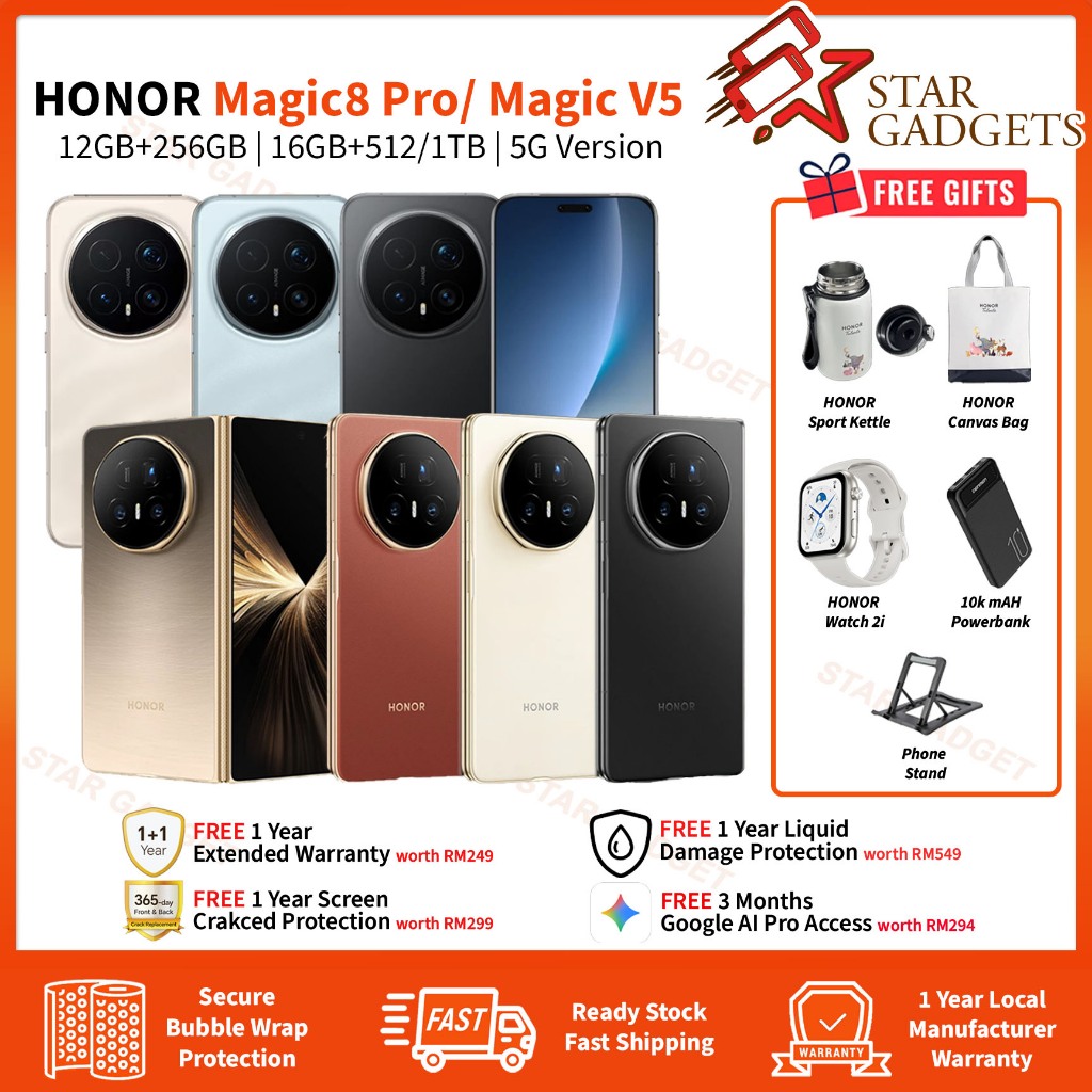 HONOR Magic 8 Pro / HONOR Magic V5 | Original Malaysia New Set | Shopee ...
