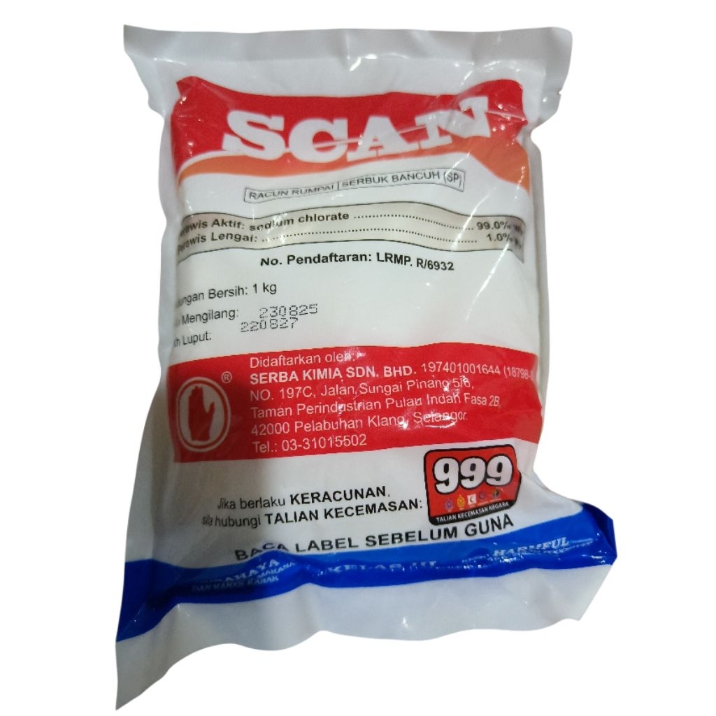 Scan 1 kg sodium chloride sama macam mapa sodium racun pokok buluh ...
