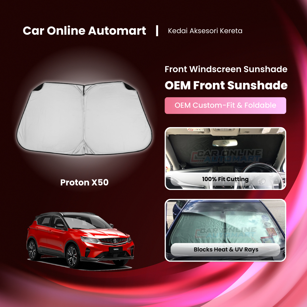 Proton X50 OEM Custom-Fit Car Front Windshield Sunshade Customized ...