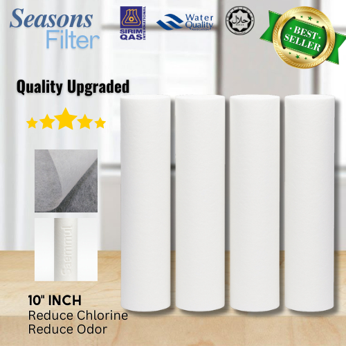 BOLEH PP Sediment Filter Replacement Cartridge (4pcs) PP Water Filter ...