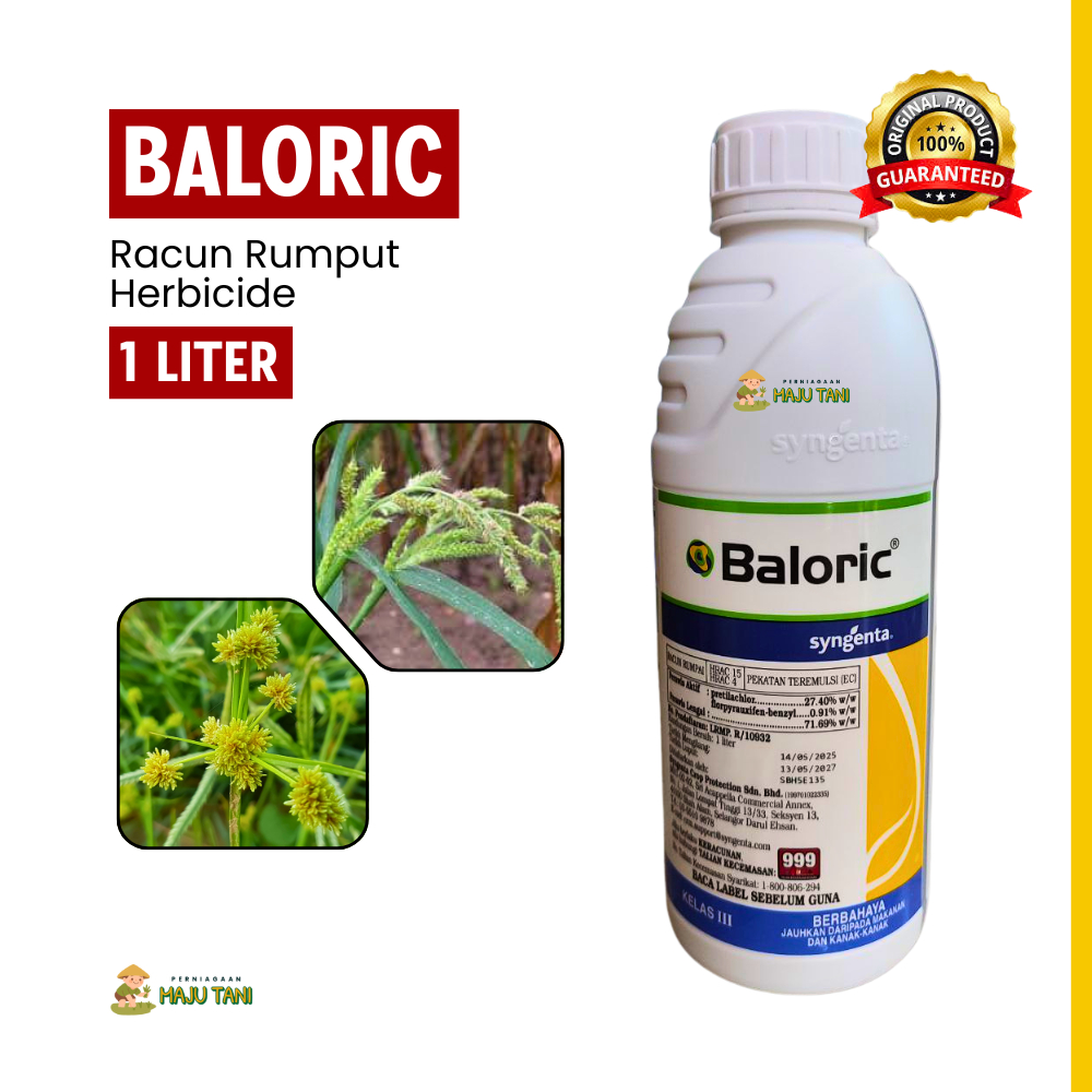 Baloric 1 Liter Herbicide Racun Rumput Padi Racun Rumput Loyant + Sofit ...
