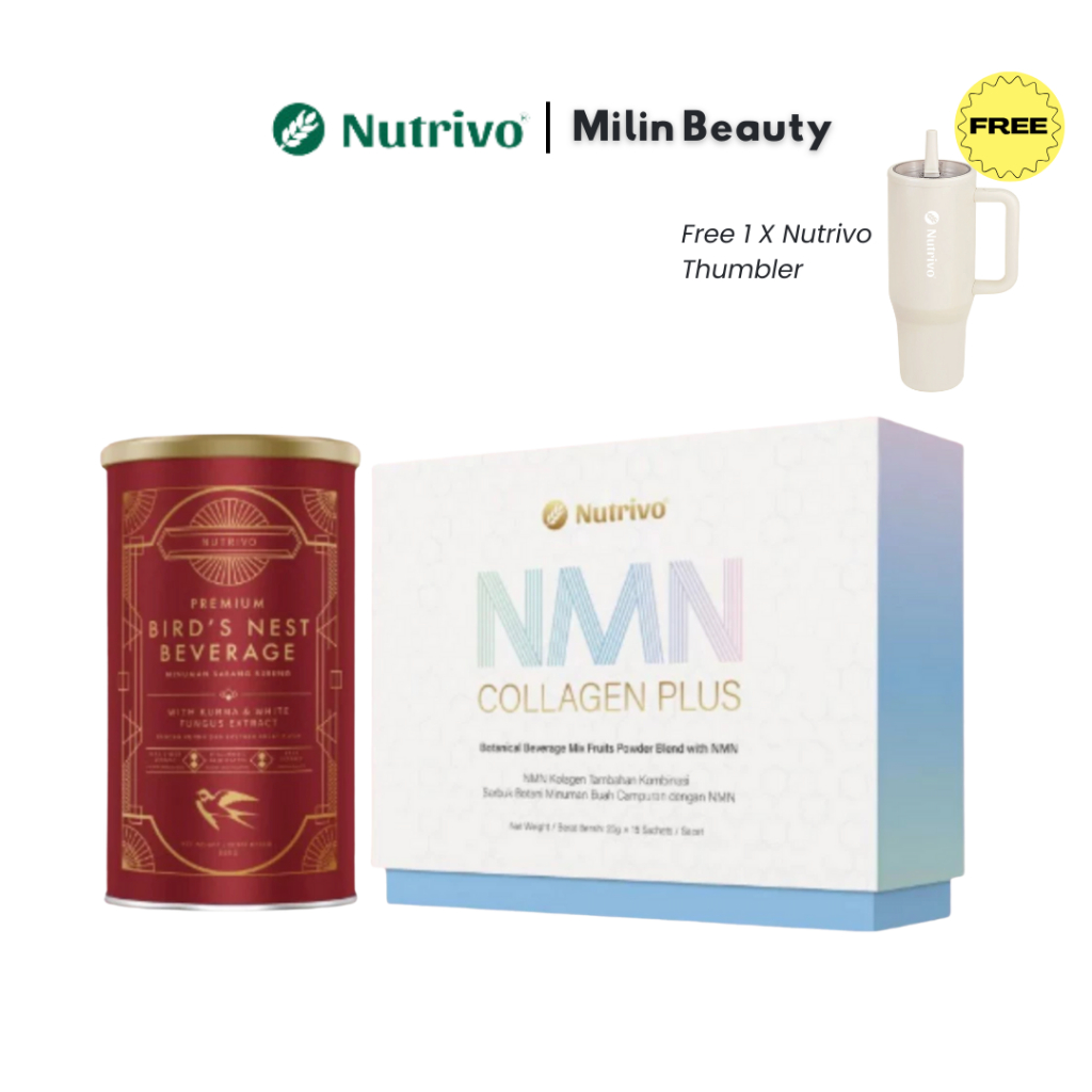 (Value Buy) Nutrivo Premium Bird's Nest Beauty Beverage + NMN Collagen ...