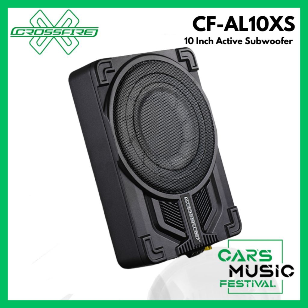 Crossfire CF-AL10XS 10 Inch Underseat Car Subwoofer 300W RMS Built-In ...