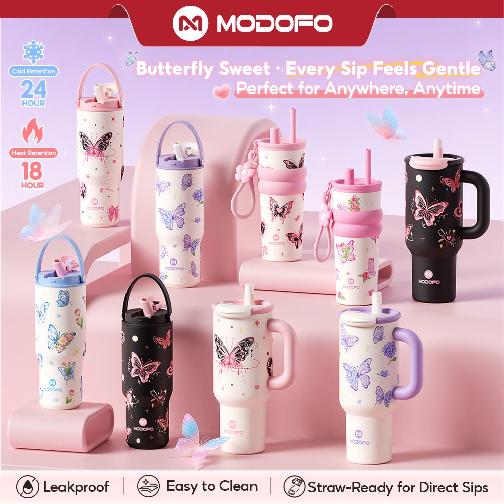 [Valentine's Day Gift]MODOFO Tumbler Tahan Sejuk Aesthetic Thermos ...