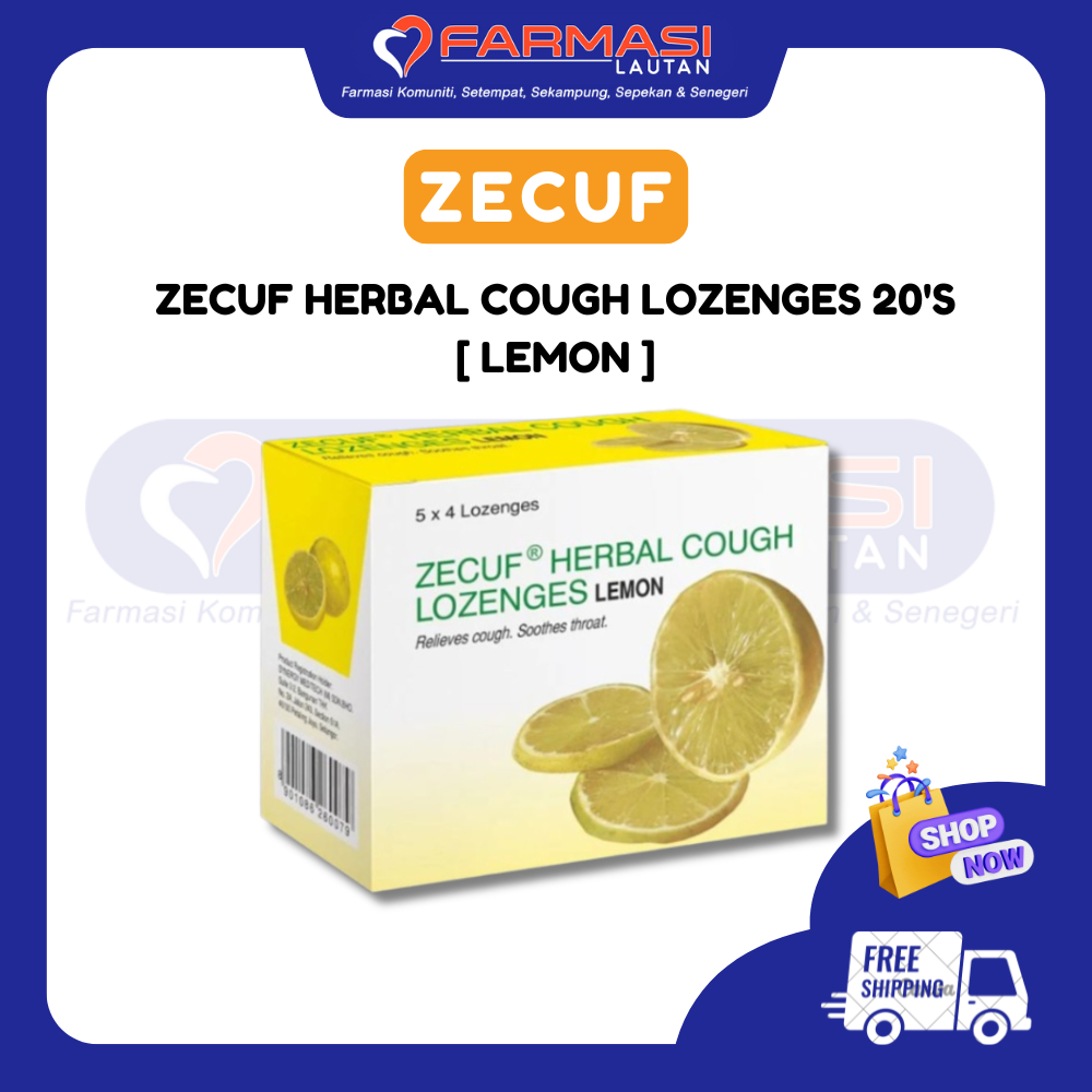 ZECUF HERBAL COUGH 20 L0ZENGES – LEMON | Shopee Malaysia